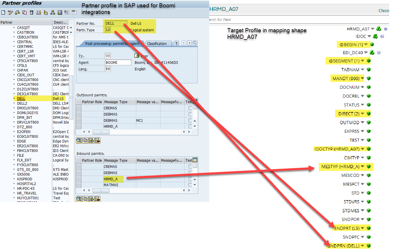 Article: How to configure IDOC control segment (EDI_DC40) for INBOUND idocs to SAP - Boomi Community