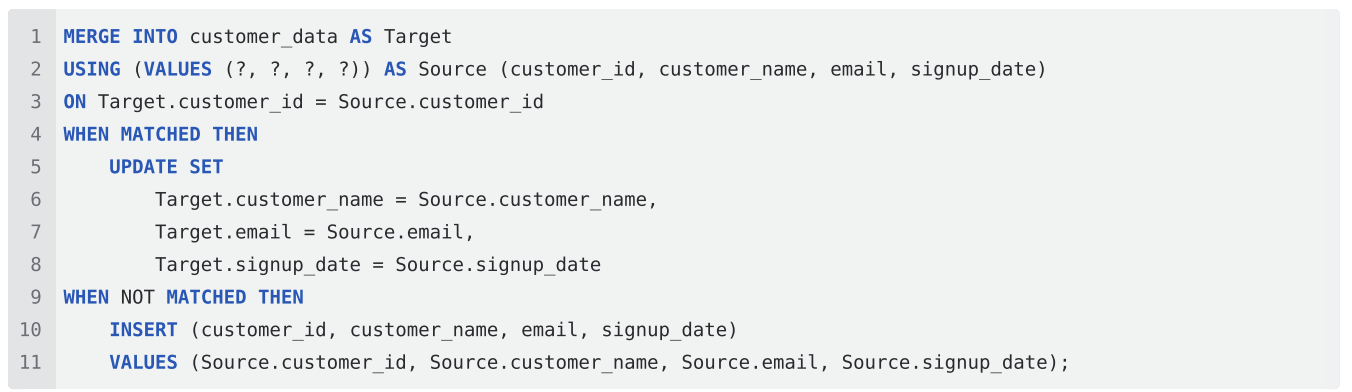 Article: Recipe: Upsert using native SQL in Database V2 connector - Boomi Community