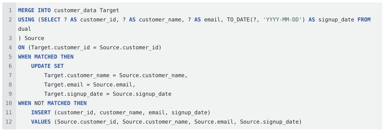 Article: Recipe: Upsert using native SQL in Database V2 connector - Boomi Community