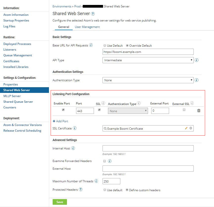 Article: How can I change the default Boomi Web Services Server Listen ...